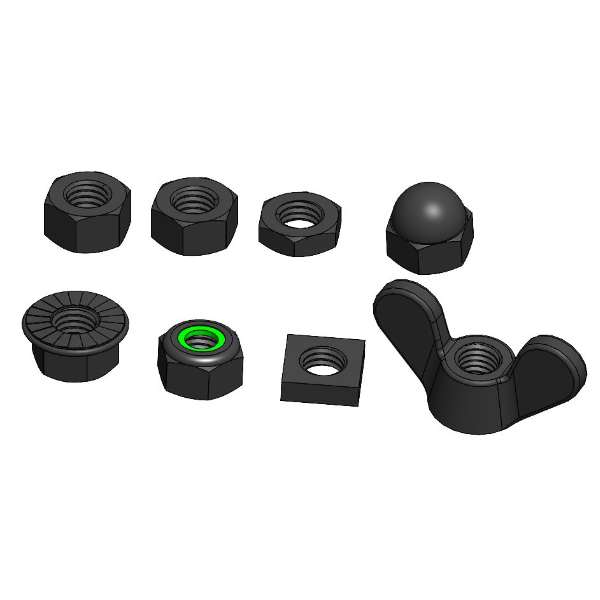 3D-Paket - Muttern nach Norm – Knutec